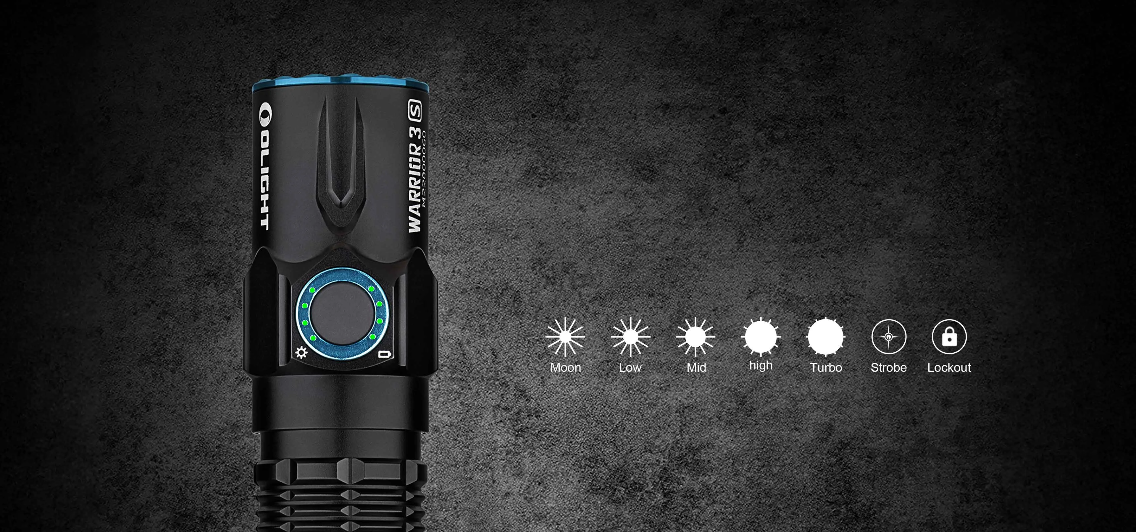 Warrior 3S High Beam Tactical Flashlight - Olight