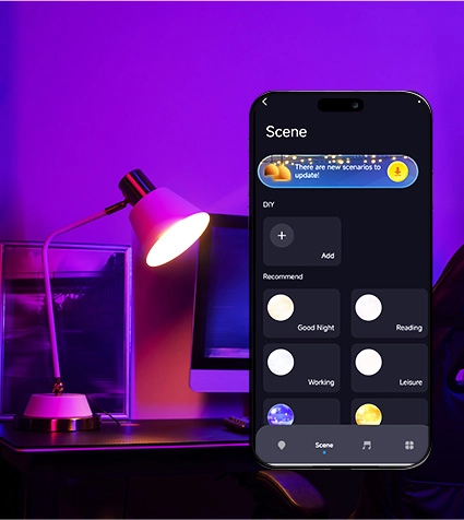 Aurevo Smart Bulb WiFi Alexa RGB Smart Mood Lighting Control - Olight