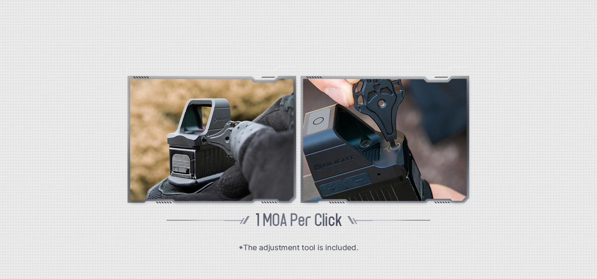Osight 3 MOA: Rechargeable Red Dot Sight Magnetic Charging Case - Olight