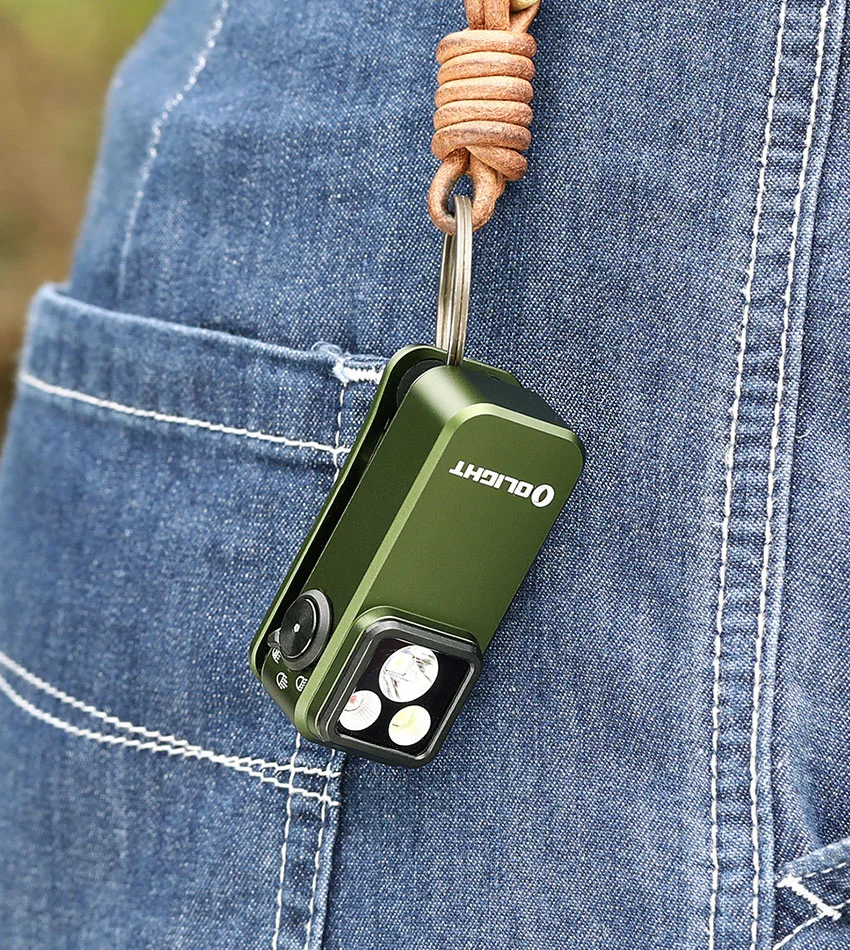 Oclip Pro: Versatile Clip-On Flashlight with Red Light