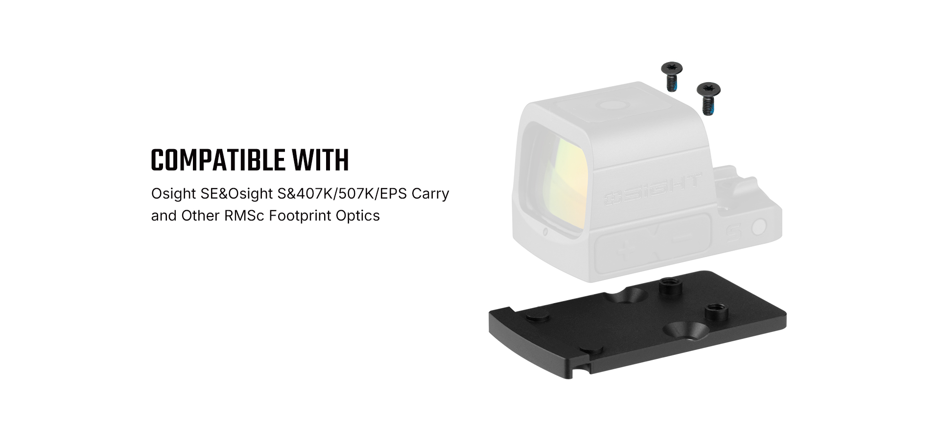Osight RMR to RMSc Adapter Plate - Olight