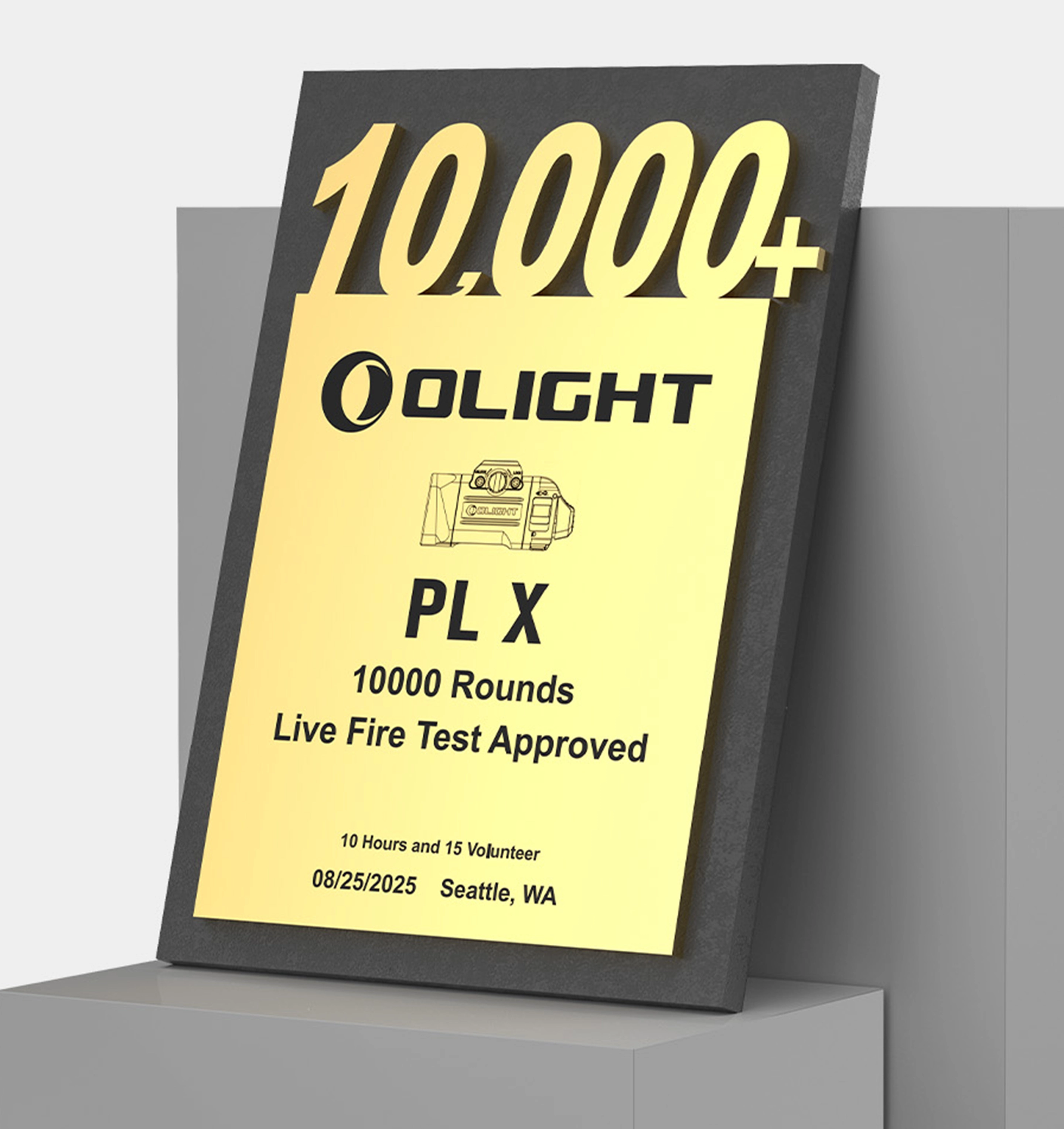 PL X Tactical Weapon Light 1200 Lumens Dual Beam USB C Rail Mount - Olight