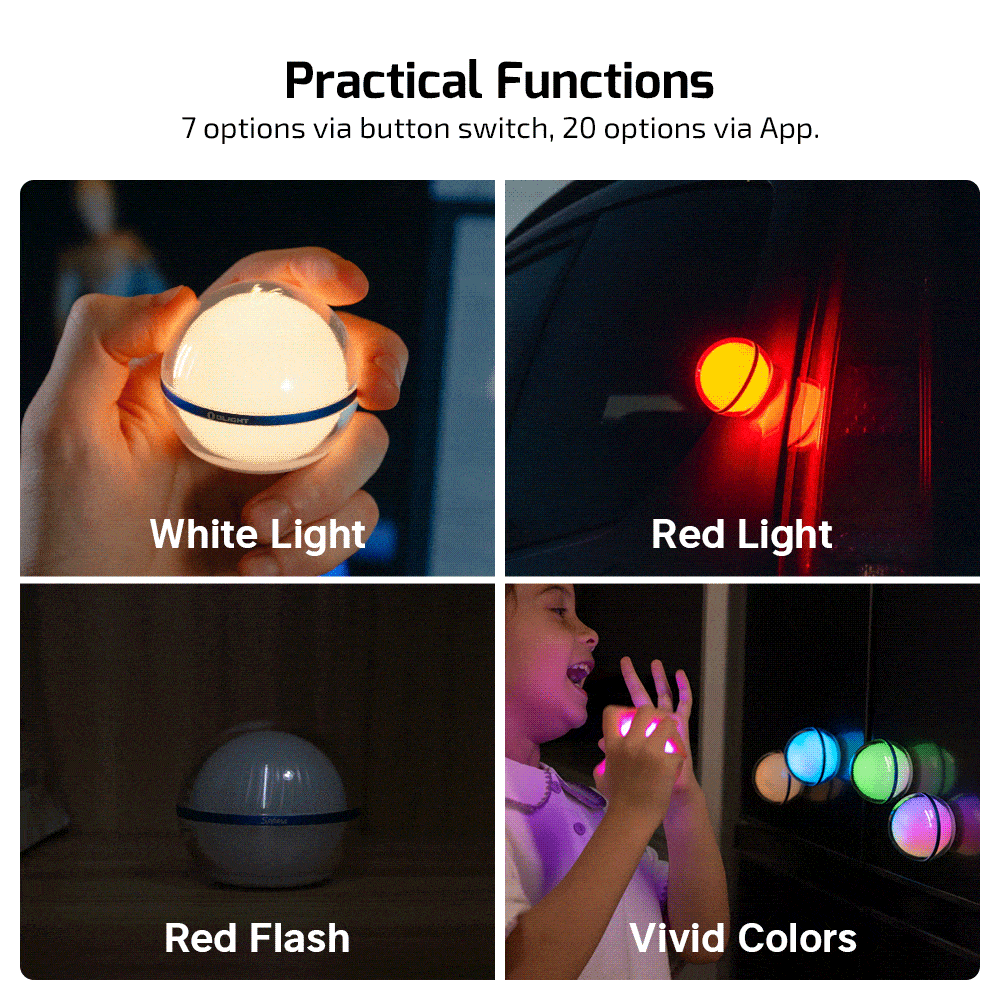 Sphere Ambient Light with App Control | 360° Lighting Magic - Olight