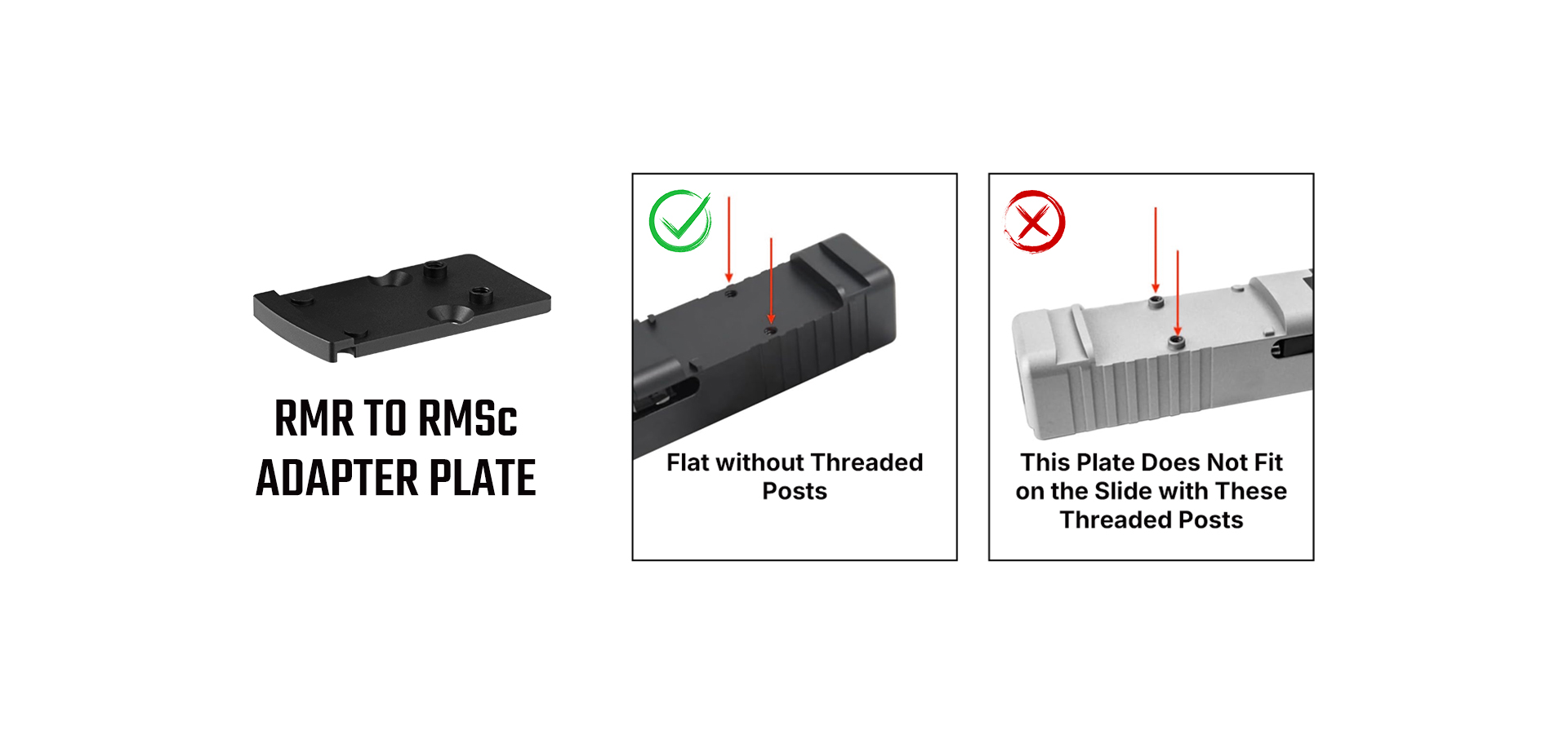 Osight RMR to RMSc Adapter Plate - Olight