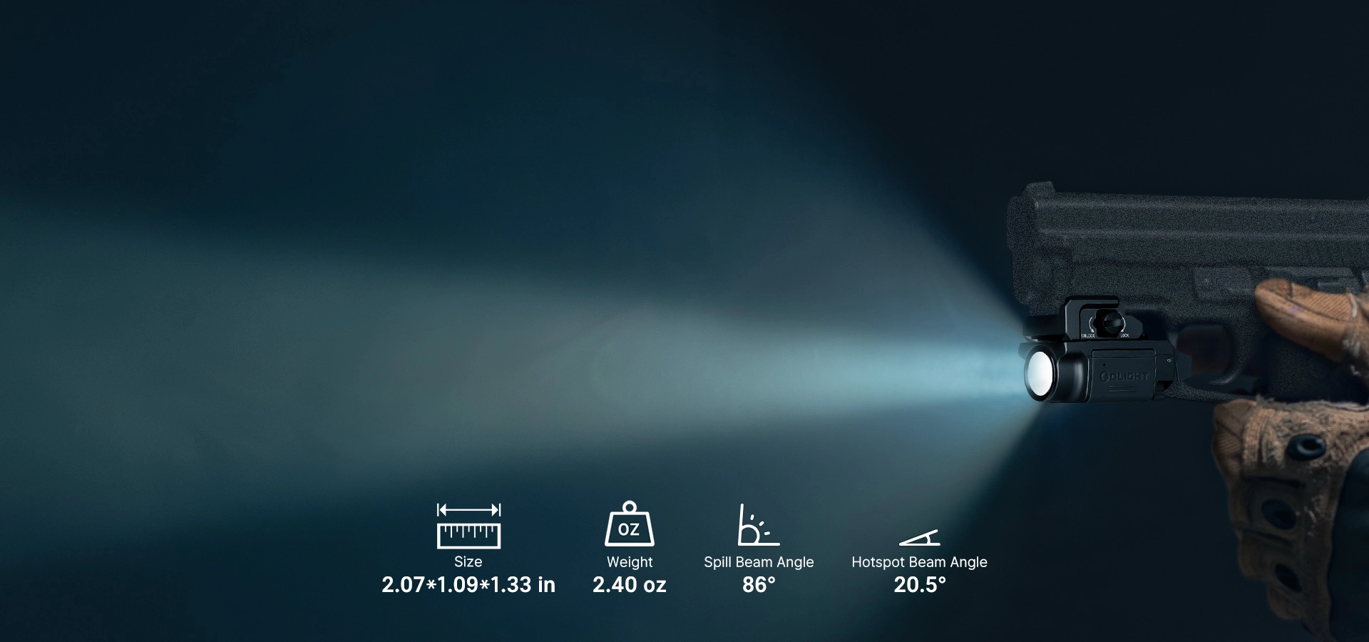 PL-MINI 3 Valkyrie Rail Mounted Light - Olight