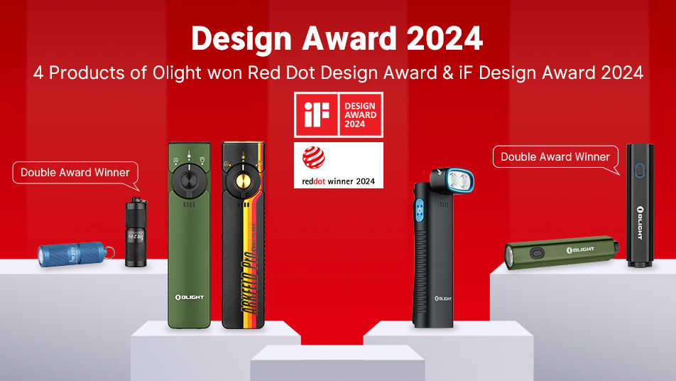 Olight's 2024 Red Dot and iF Award-Winning Flashlight Designs