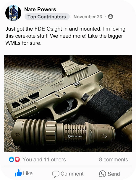 Osight 3 MOA: Rechargeable Red Dot Sight Magnetic Charging Case - Olight