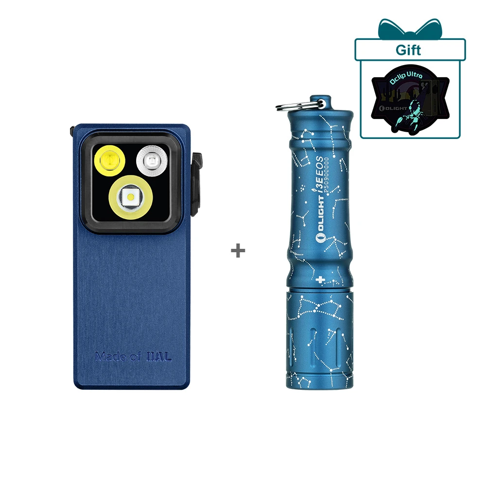 "Oclip Ultra EDC Light: 3-in-1 Flood, Spot & UV Modes"- Olight