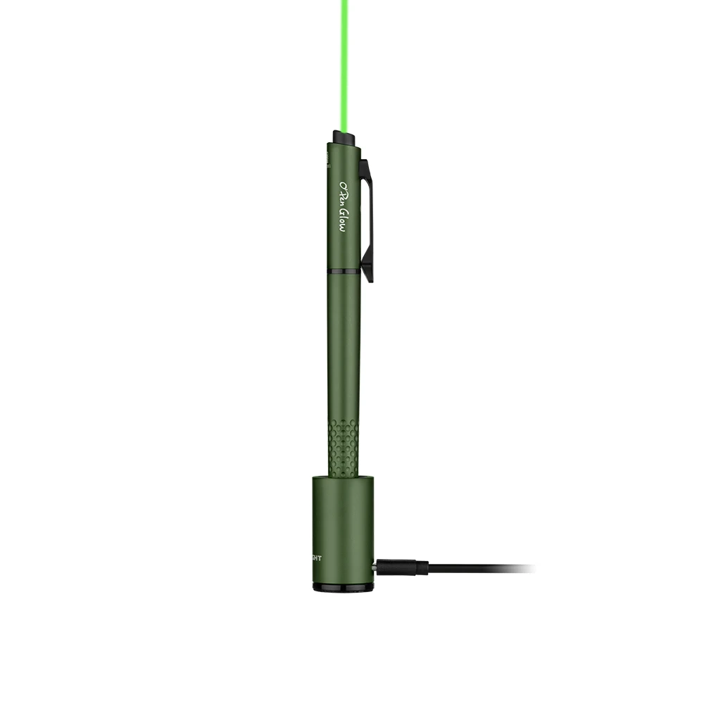 O Pen Glow Rechargeable Penlight LED Penlight 4 in 1 Green Laser - Olight