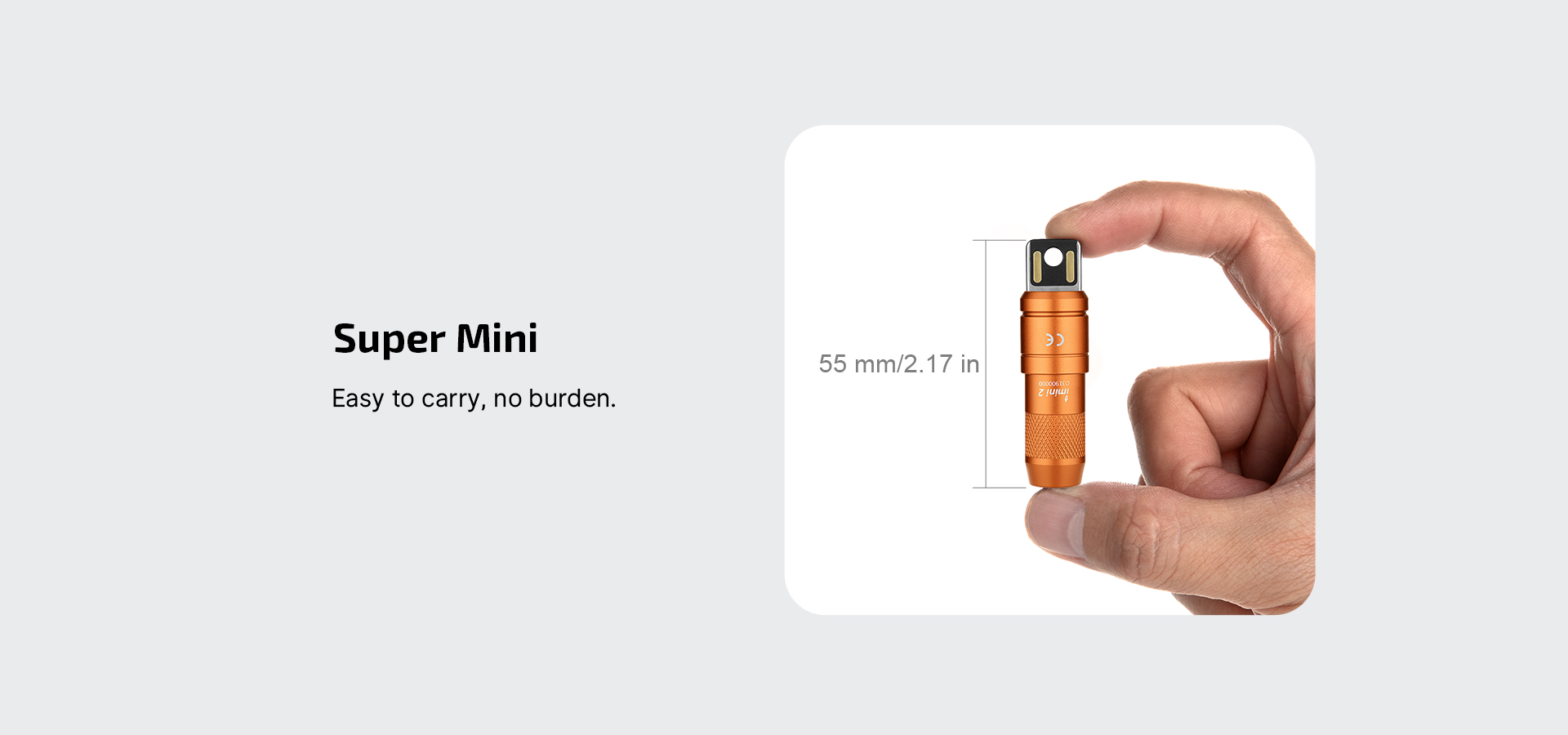 imini 2 Rechargeable Mini Flashlight- Olight