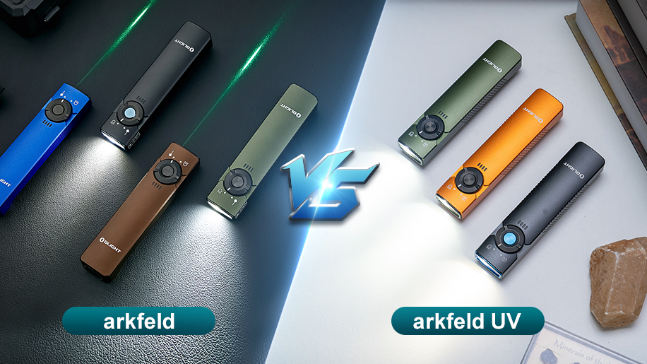 Arkfeld VS. Arkfeld UV Flat Flashlight, Which One To Choose?