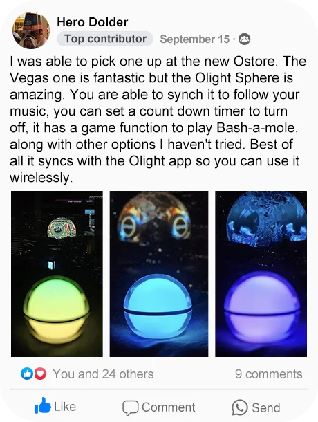 Sphere Ambient Light with App Control - Olight