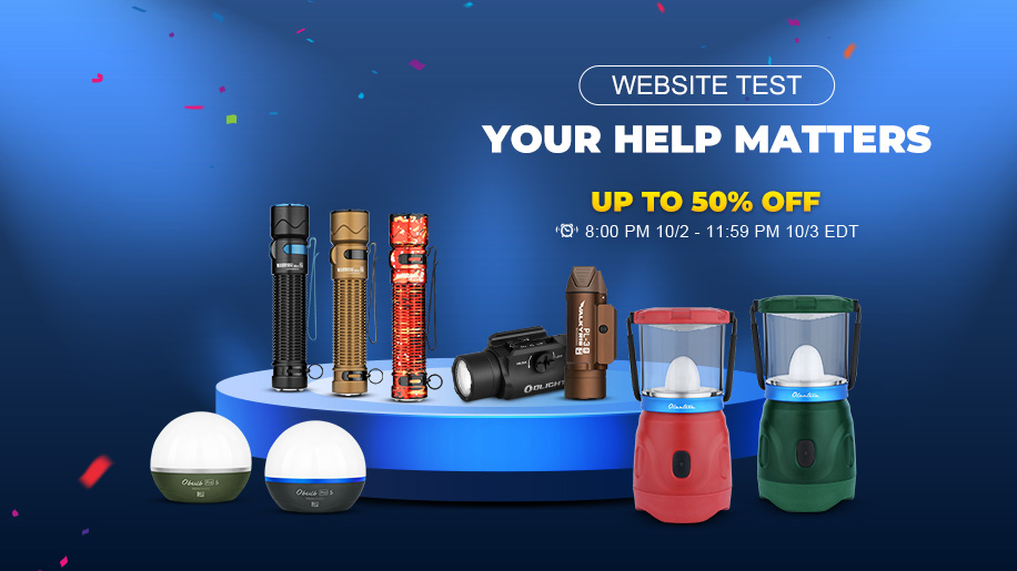 New Olight Online Store Here! Join the Test and Get Exclusive Offers